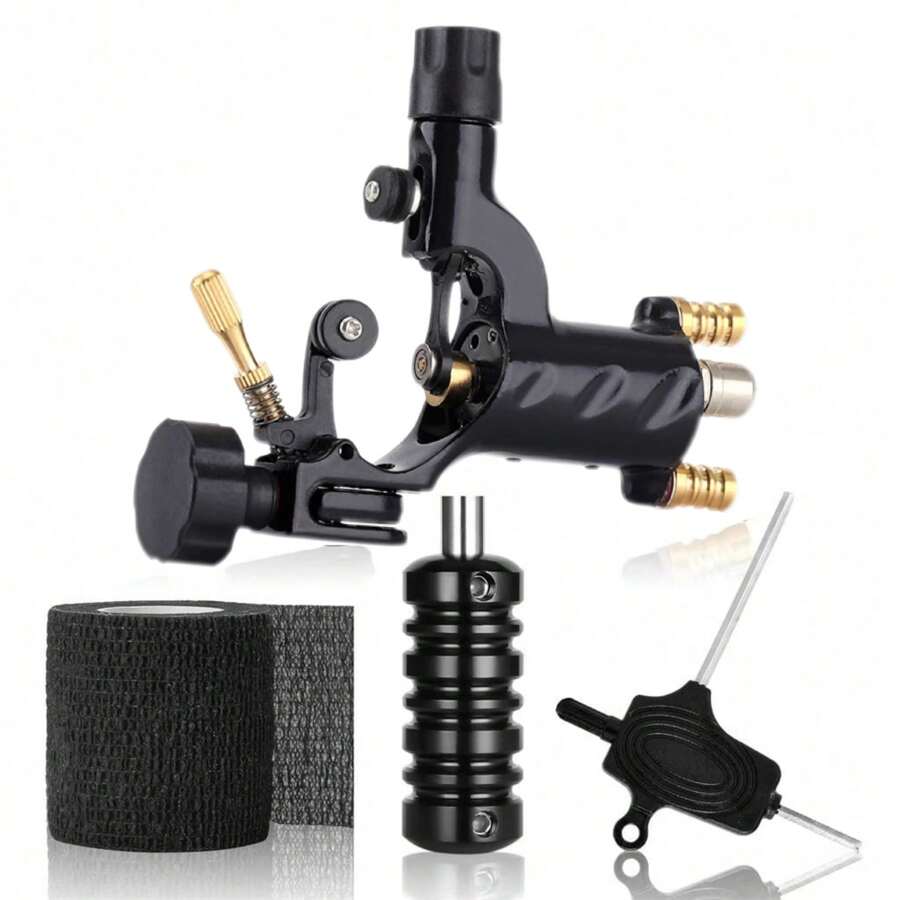 Rotary Tattoo Machine Gun Kit Professional Liner Shader Tattoo Motor ...