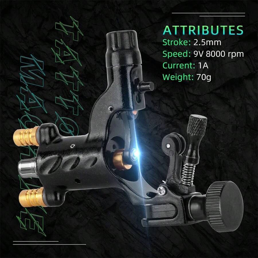 Rotary Tattoo Machine Gun Kit Professional Liner Shader Tattoo Motor ...
