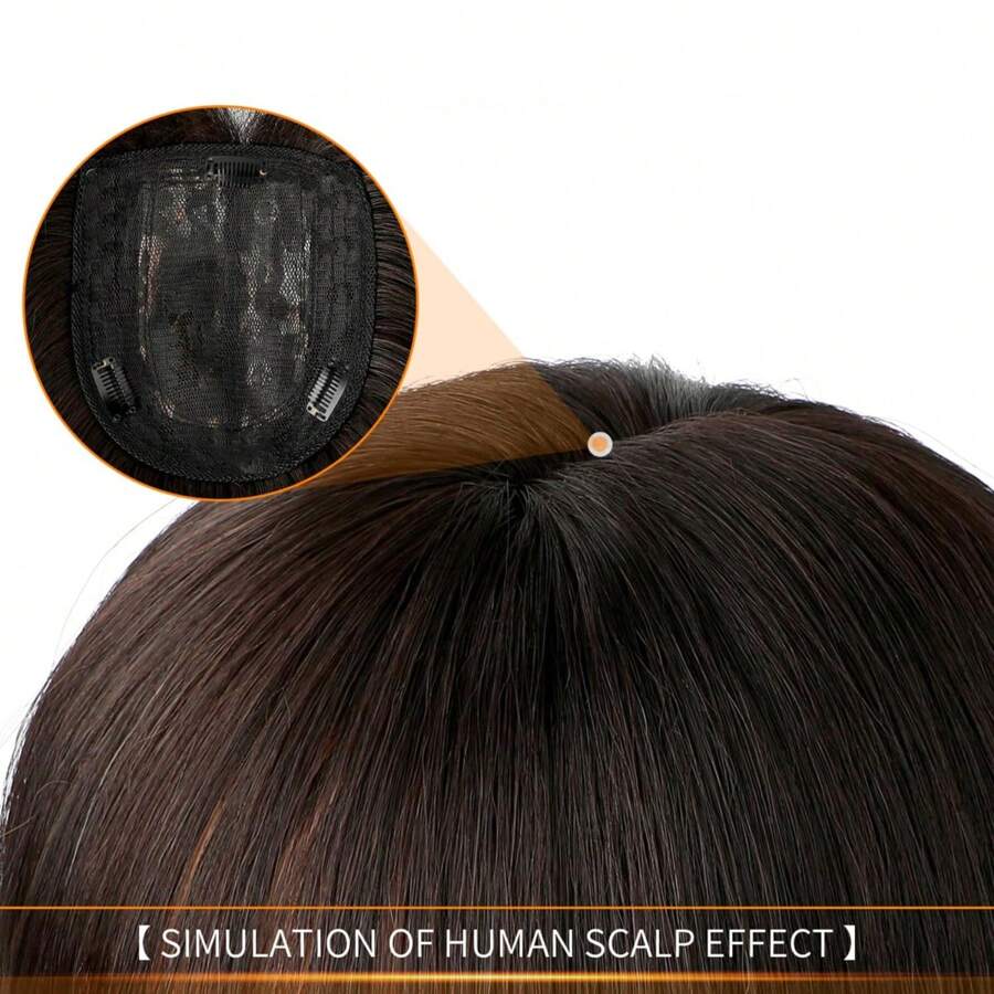 14 Inch Hair Toppers With Bangs Clip In Toppers Hair Pieces For Women ...