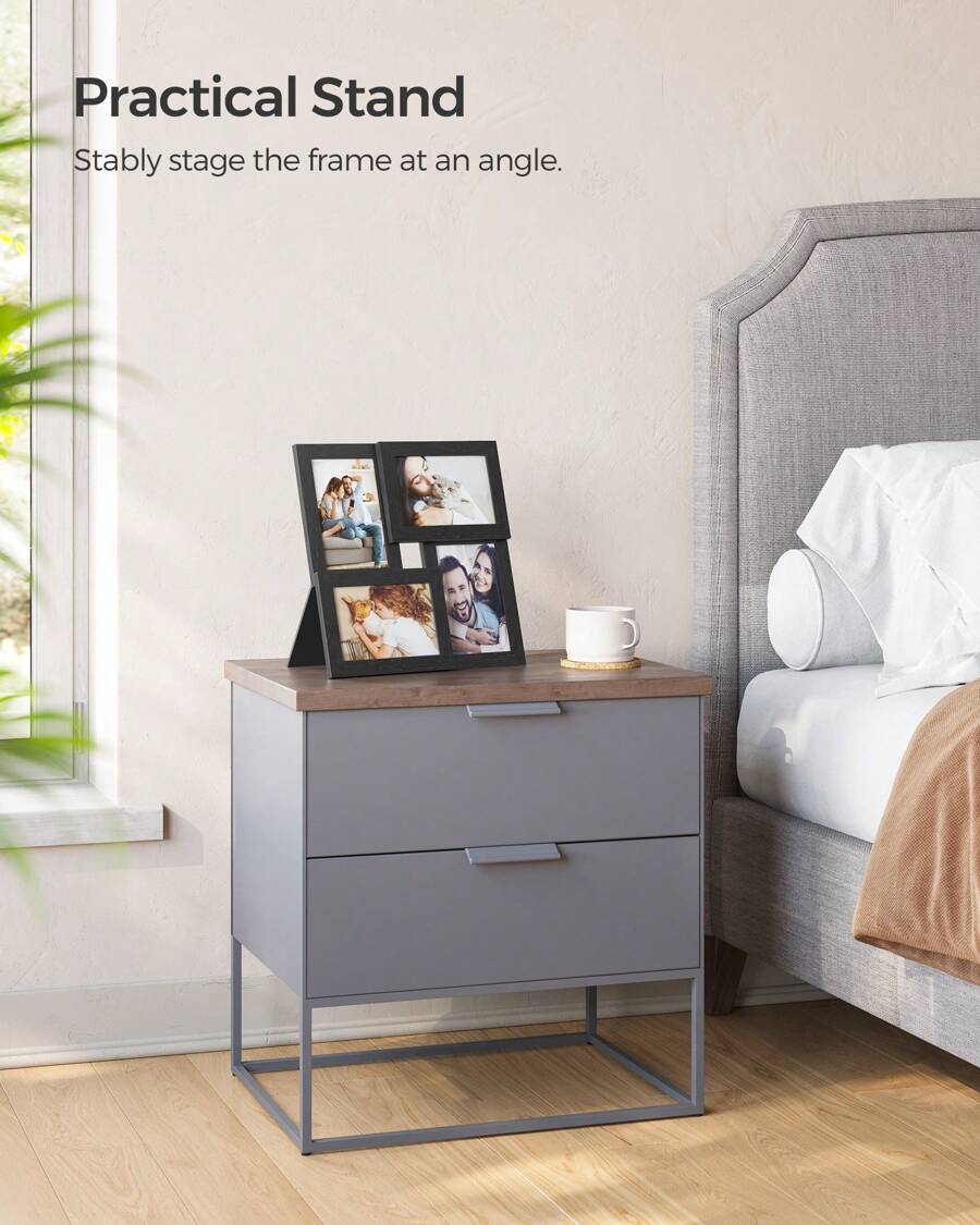 SONGMICS Collage Picture Frames, 4 Frames For 4x6 Photos, Collage Photo ...