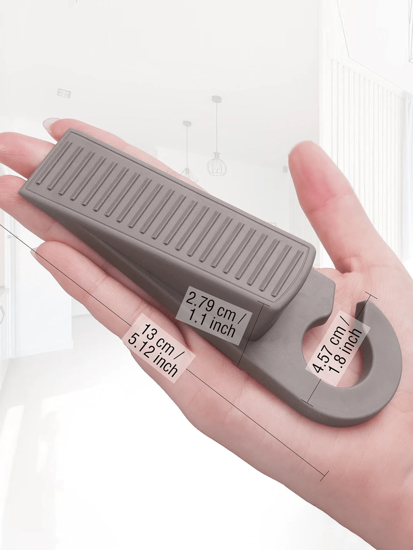 1PC Rubber Wedge Door Stoppers For Floor, Door Gaps And Prevent The ...
