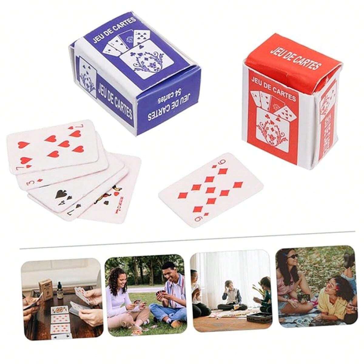 1pc Miniature Poker Cards, Pocket-Sized Playing Cards For Fun Party ...