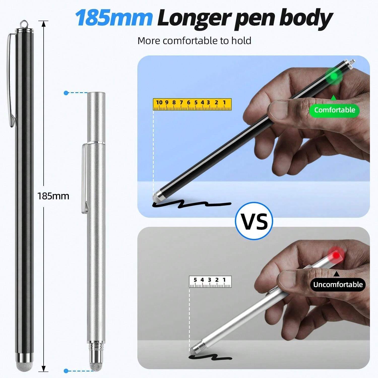 Long Stylus Pen 18.5M Capacitive Tablet Touch Screen Pencil For IPad ...