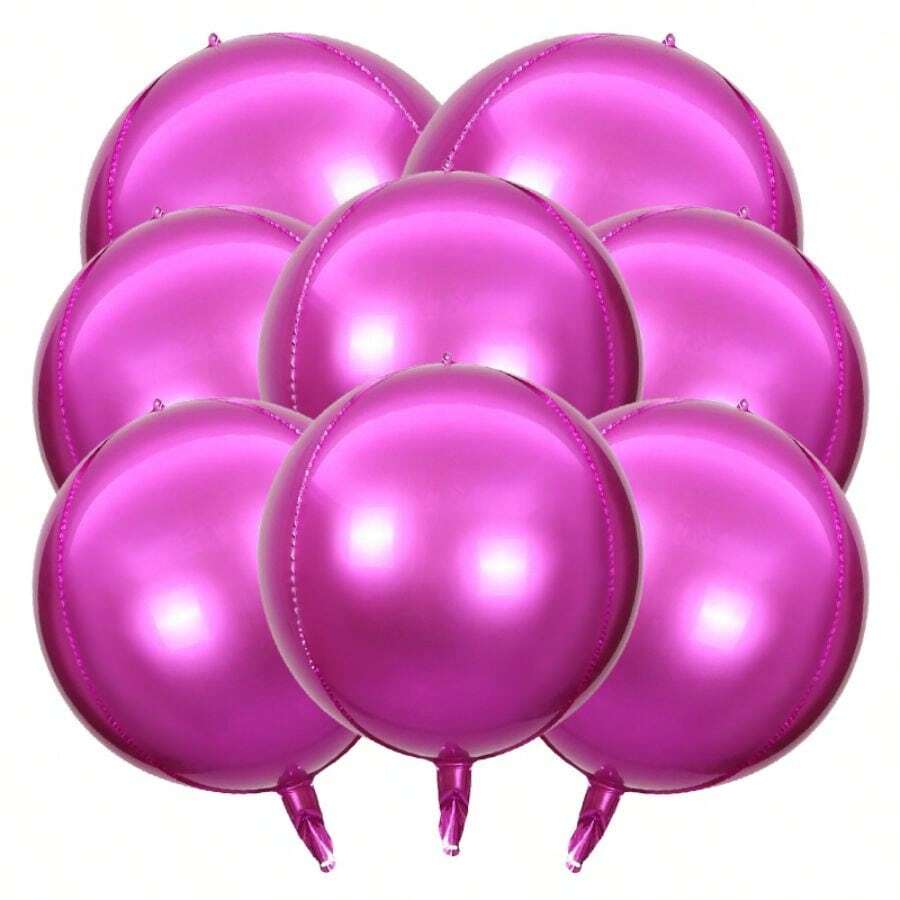 Holographic Laser Balloons 22 Inch Large 4D Sphere Foil Mylar Balloons ...