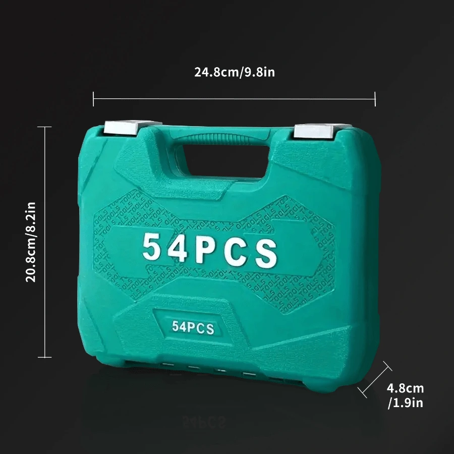 54pcs/Set Of Auto Repair Kits, Auto Repair Machine Repair Quick Ratchet ...