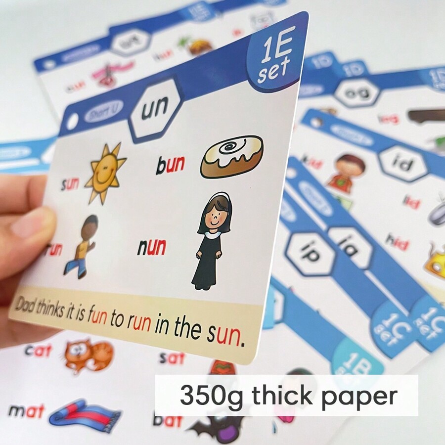 Phonics Flash Cards 118 Phonics 65 Double-Sided Cards - 20 Stages ...