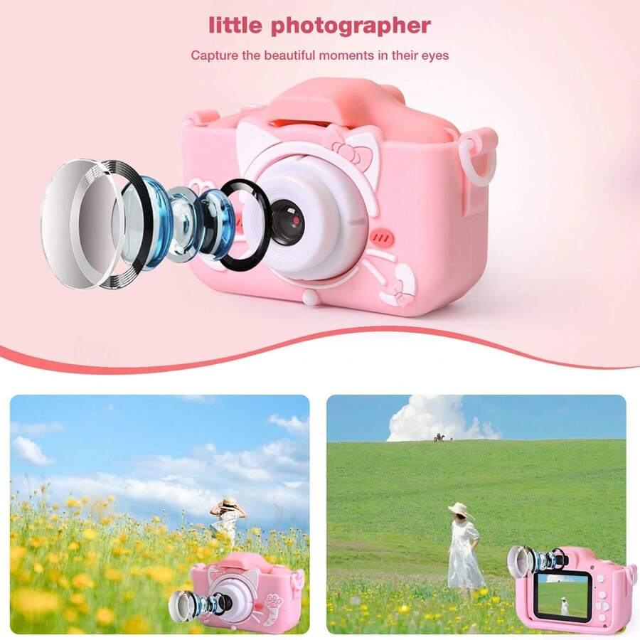 1 Pc ABS Portable Cute Mini Camera Suitable For Teenagers, With A 2.0 ...