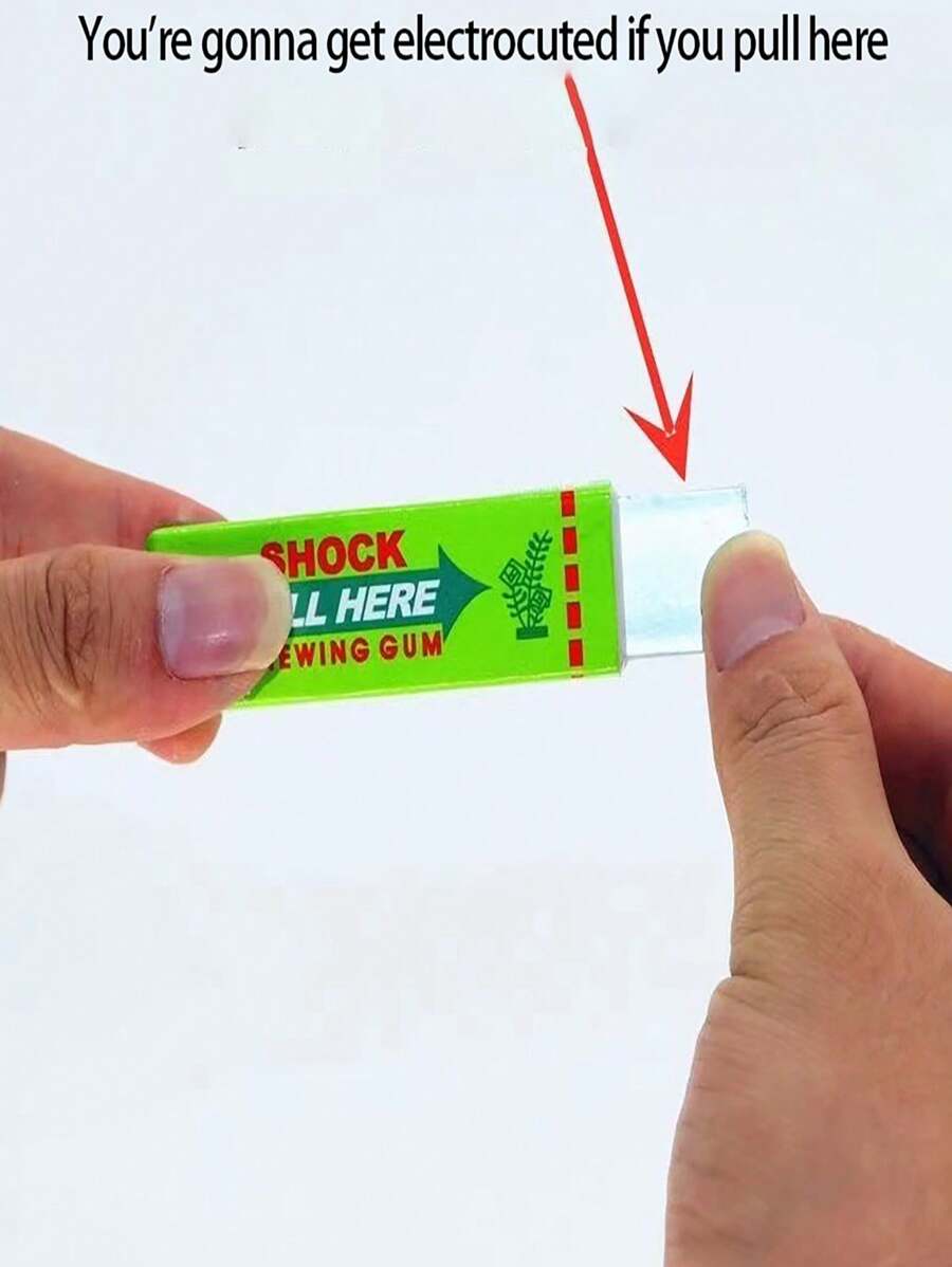 Electric Shock Chewing Gum Prank Toy Shocking Gum | SHEIN USA
