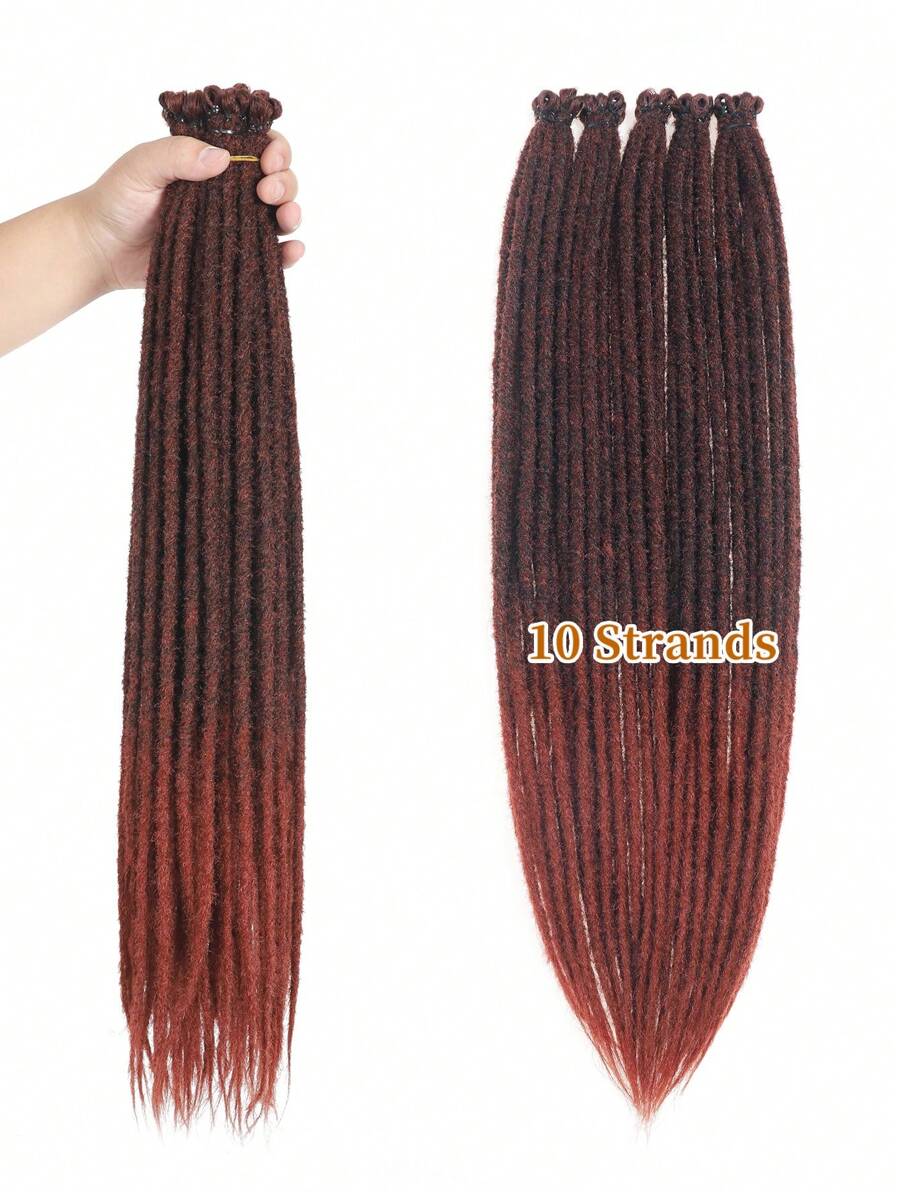 Extensiones de Dreadlock sintéticas de 24 pulgadas, 10 mechones ...