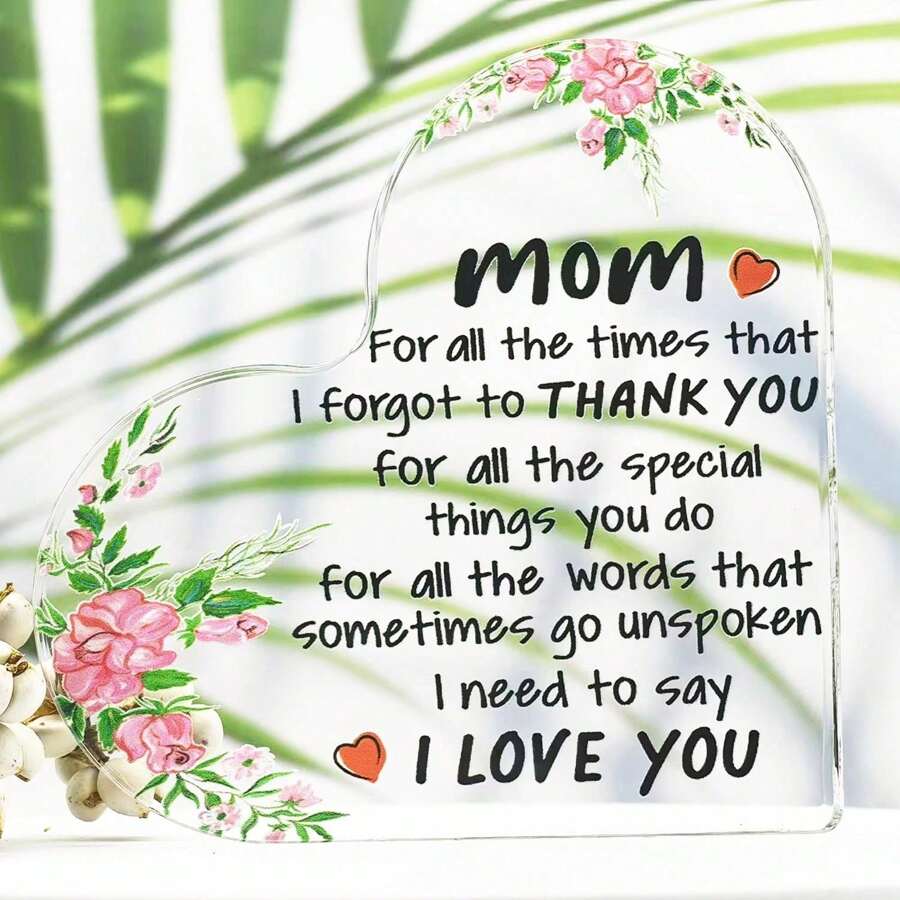 Mom Presents From Daughter Mother's Day Heart Artistic Shape For Mother ...