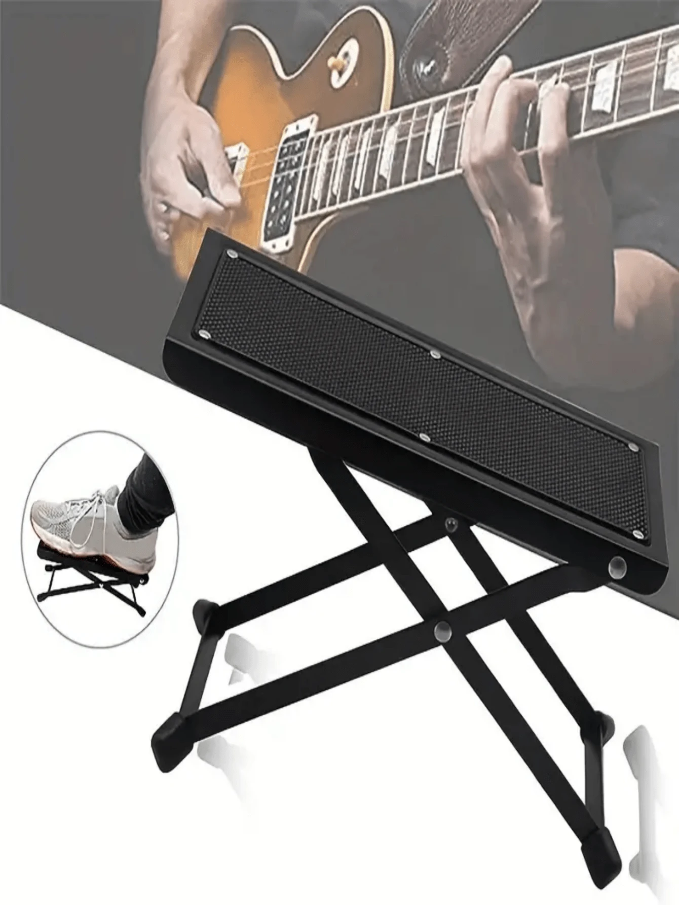 Sturdy Metal Guitar Pedal Board, 4-Level Adjustable & Foldable ...