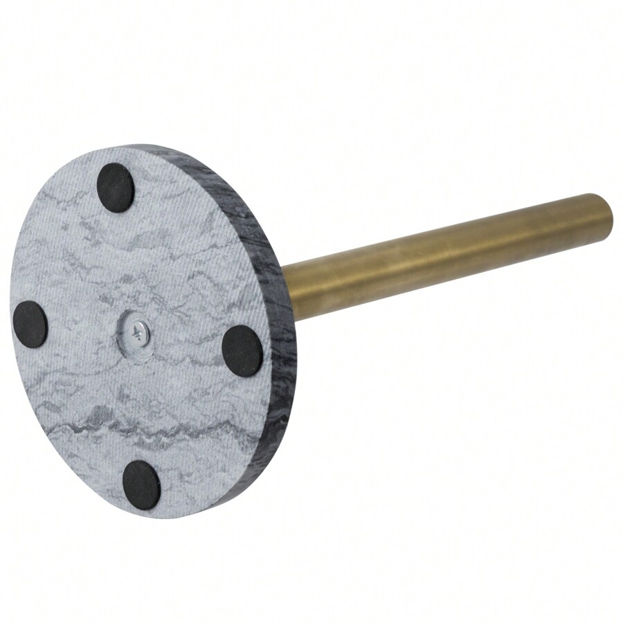 Gray Marble Kitchen Paper Holder With Brass Spindle, Countertop Paper ...