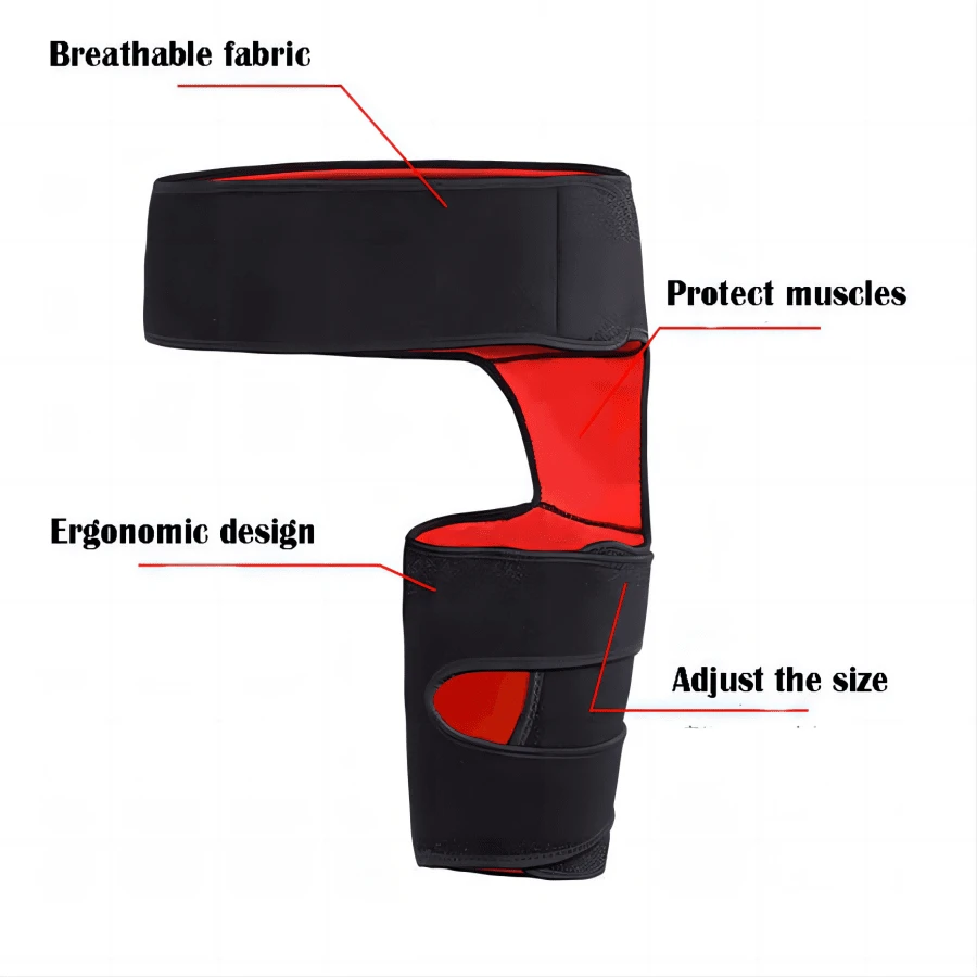 Leg Support Wrap Brace For Sciatica, Hamstring Pull, Hip Fatigue ...