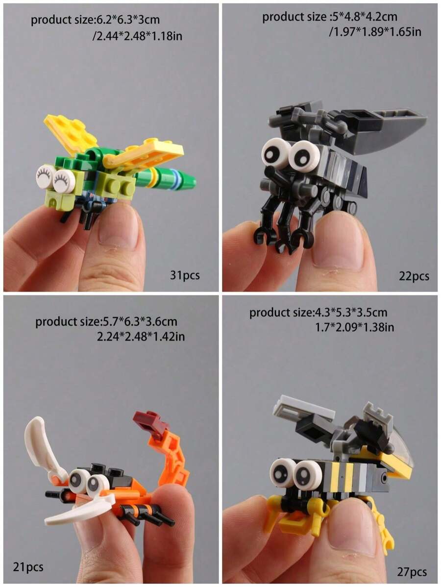 One Small Insect Building Blocks Toy Indoor Ornament, DIY Particle ...