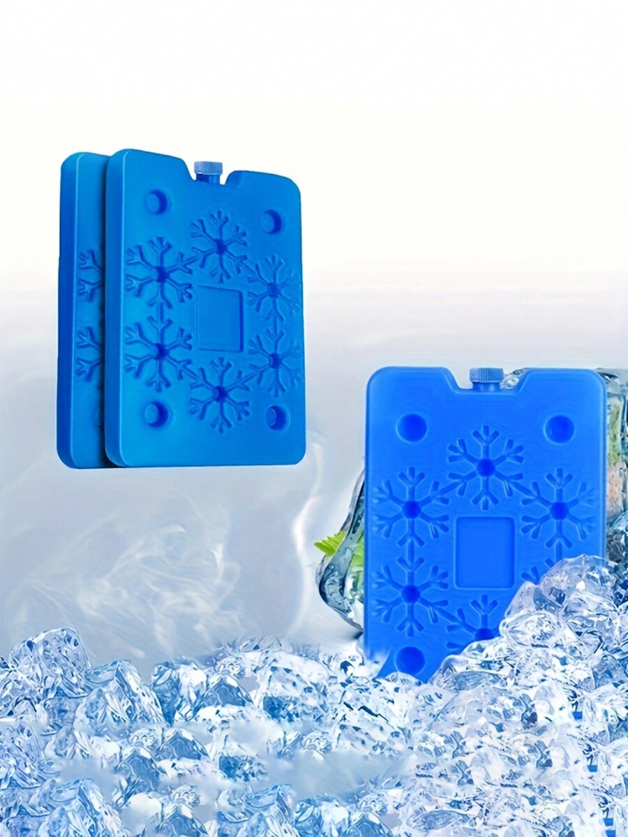 Lunch Box Cooler Bag, 2 Reusable Ice Packs, Ultra-Thin Freezer Pack ...