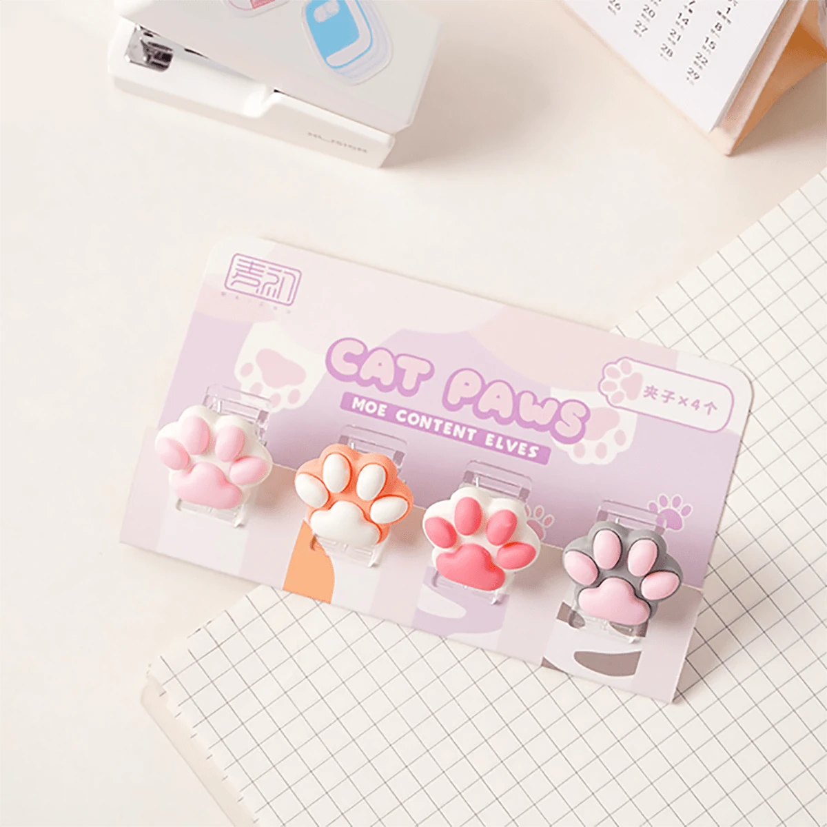 The Creative And Cute Cat Paw Clip Is Suitable For Organizing Desktop ...