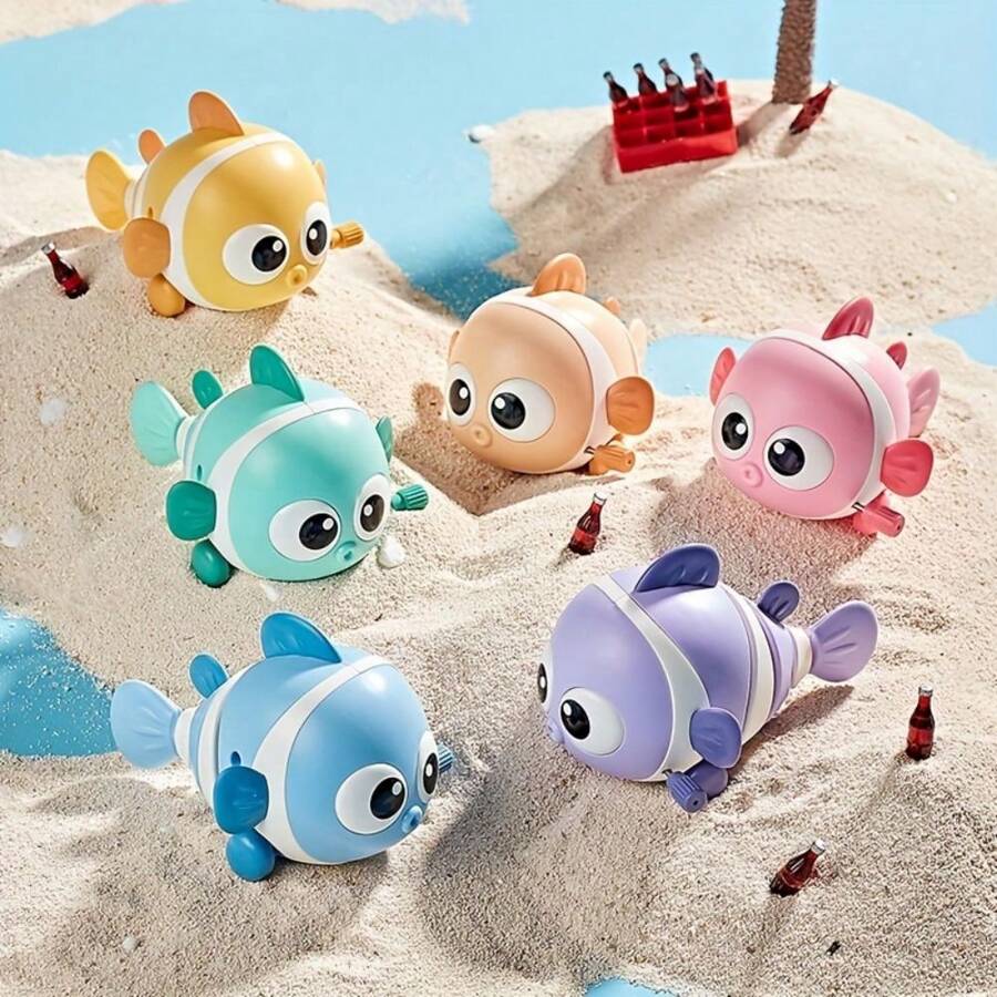 Fish Wind Up Toys Animal Clockwork Toys Swinging Fish Toys Kid's Party ...