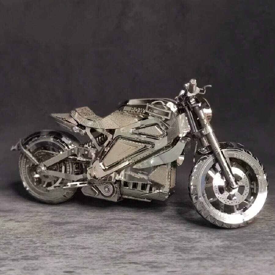 DIY Metal Assembly Motorcycle Model, 3D Puzzle Game Off-Road Racing Toy ...