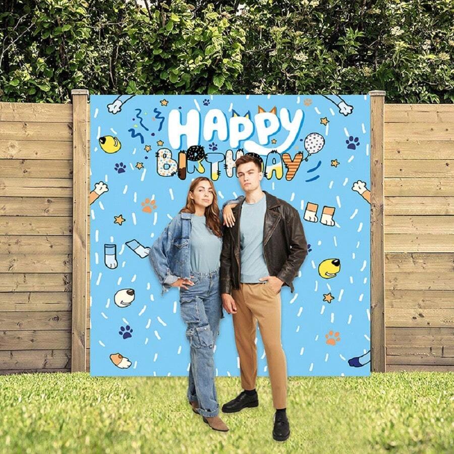 Print Birthday Party Backdrop Wallpaper Photo Shooting Props Backdrop ...