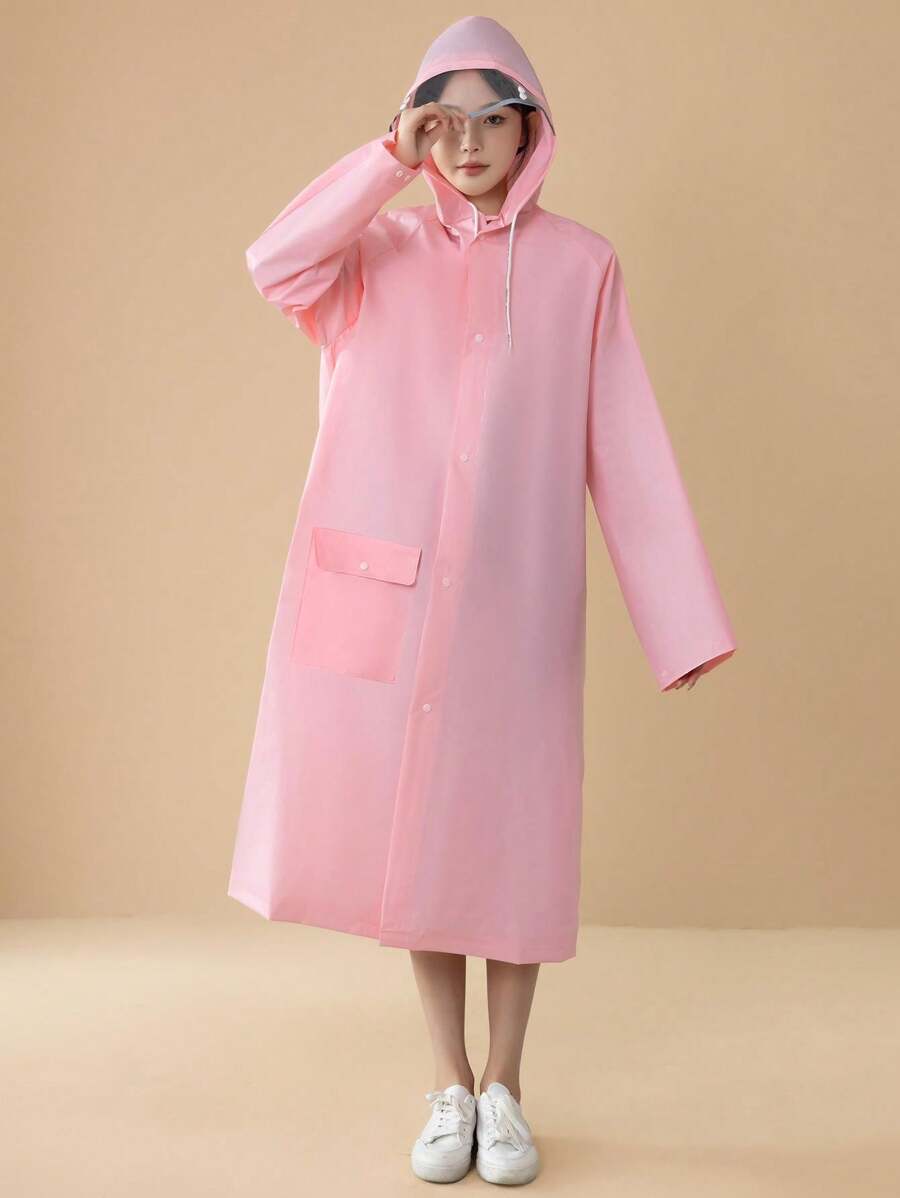 Adult EVA Waterproof Raincoat, Thickened And Non-Disposable Outdoor ...