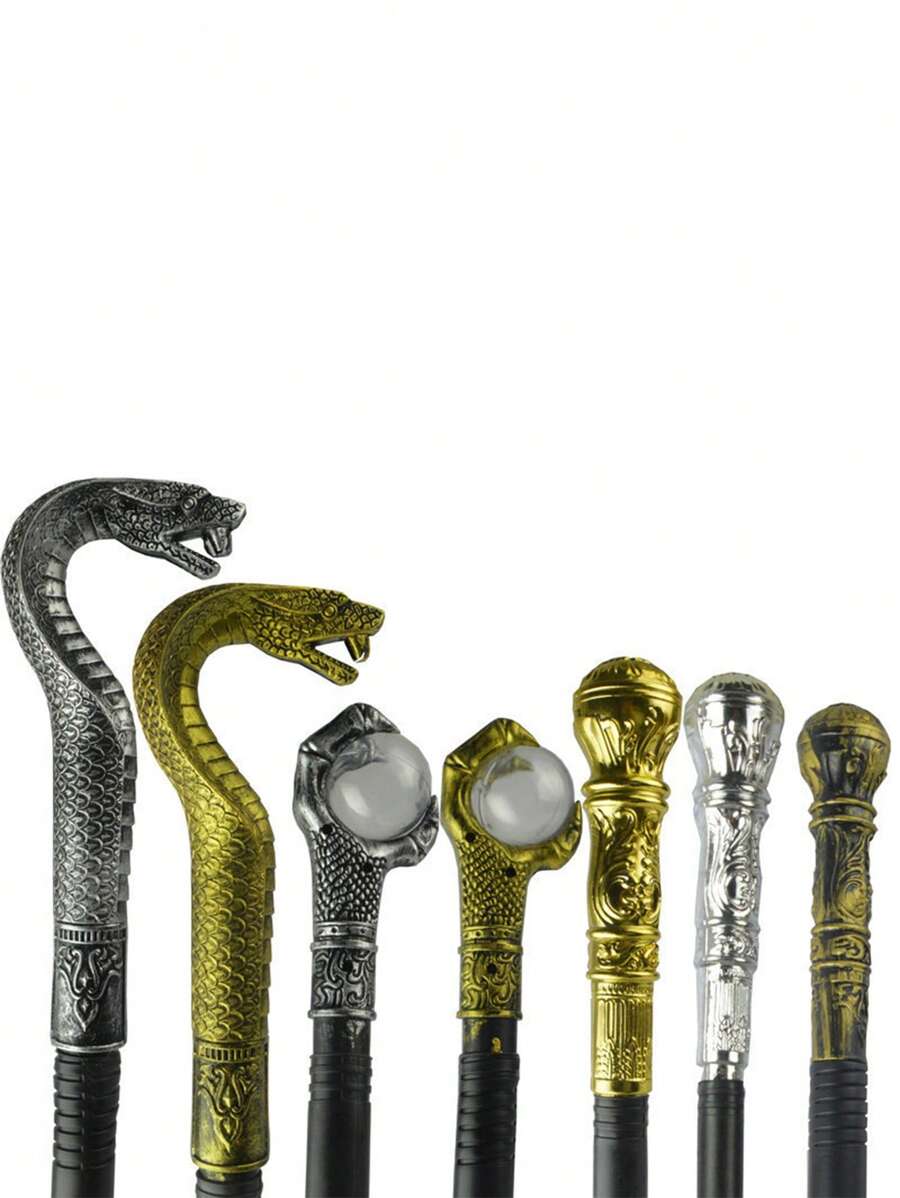 1pc Gold Claw Handled Scepter Performance Weapon Cosplay Costume ...