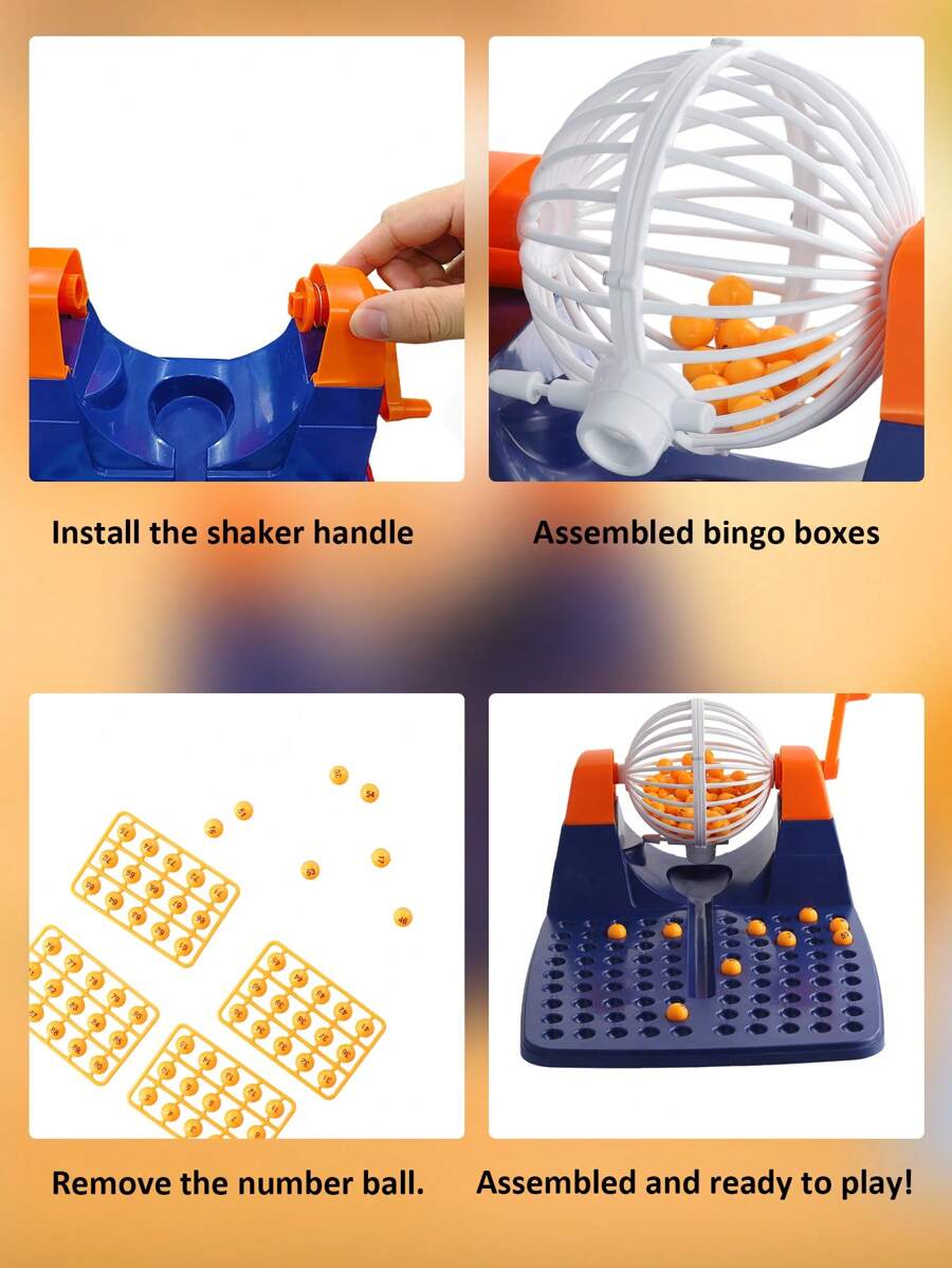 BINGO Toy (90 Yards, 48 Cards) Is A Multiplayer Game For Adults To ...