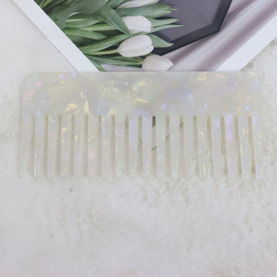 Korean Acetate Sheet Comb With Anti-Static Texture And Large Teeth ...