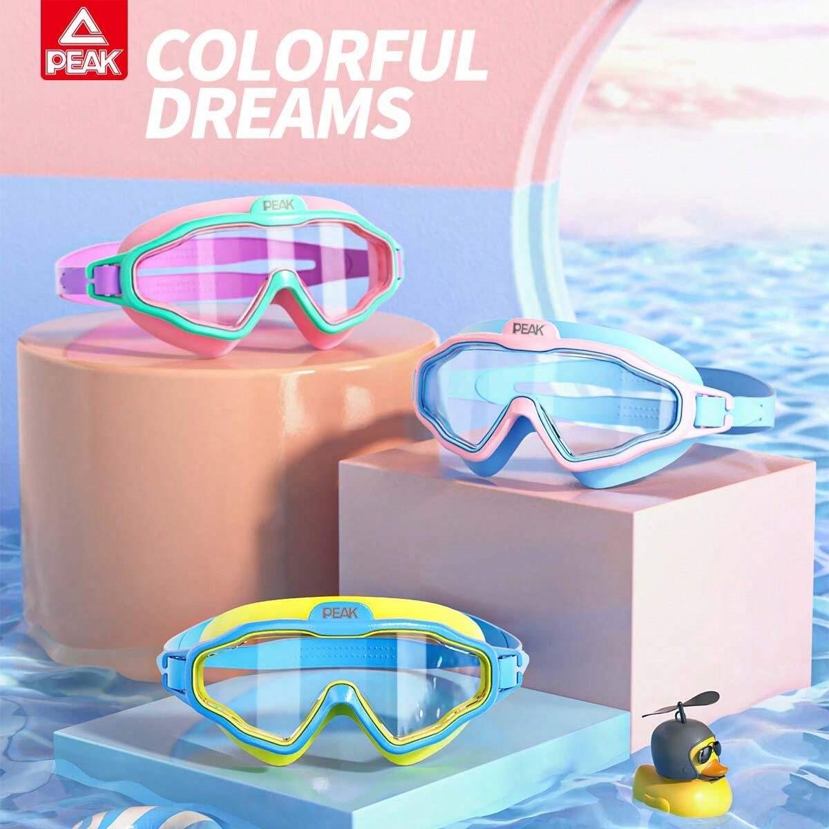 PEAK PEAK Youth Swim Goggles, Waterproof Swim Glasses, HD Swimming ...