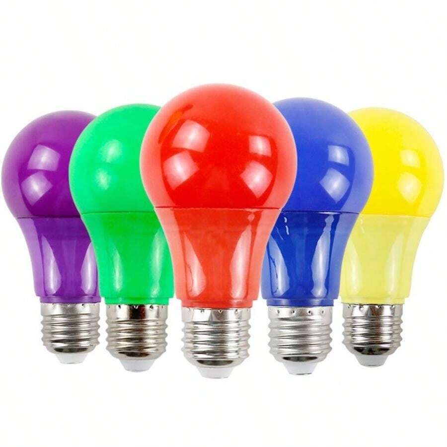 Colourful Light Bulbs E27 Screw-In Colourful Light Bulbs Ball Birthday ...