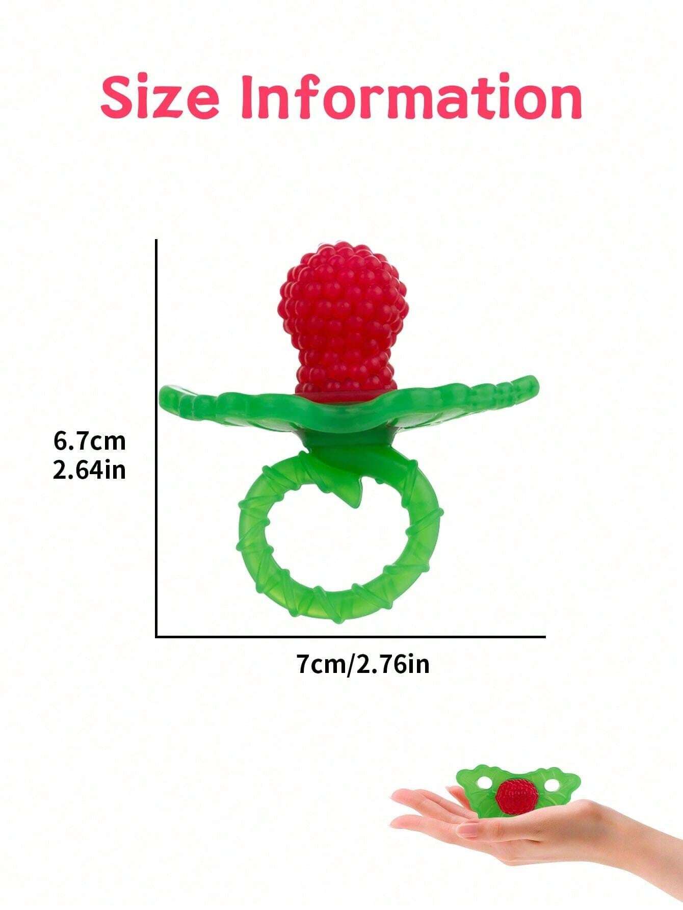 7Pcs/Set Baby Teething Toys Silicone Fruit Shape Teethers Freezer Safe ...