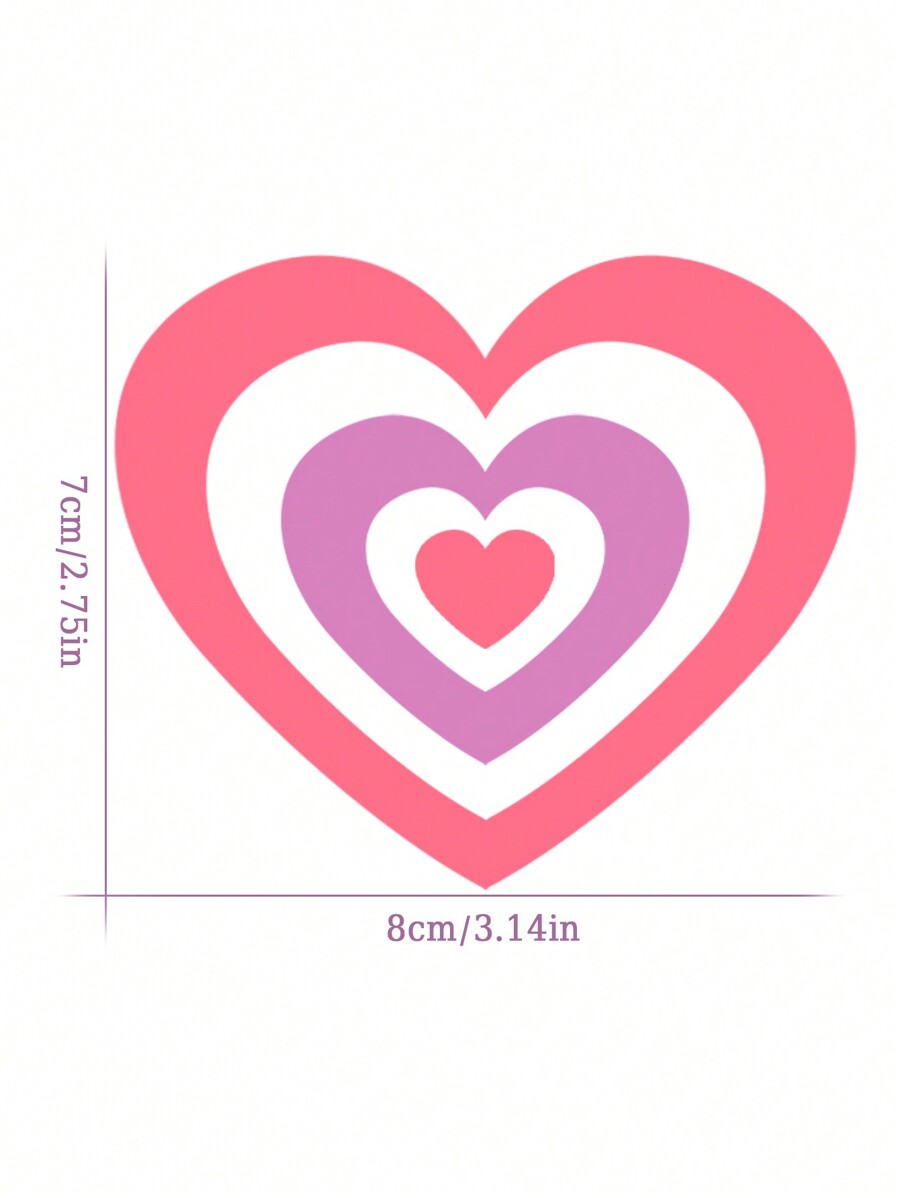 Heart Mirror Decal, Car Sticker, Mirror Sticker, Mirror Decal, Car ...