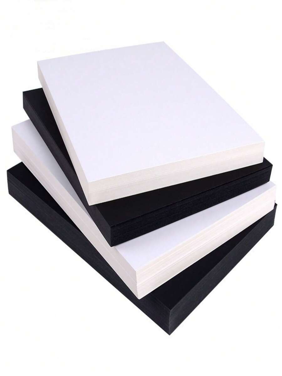 40 Sheets A4 Black & White Thick Cardstock - Professional Drawing Paper ...