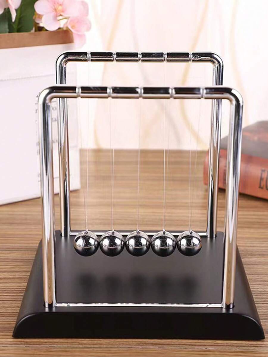 Newton's Cradle Physics Toy Square Shape Kinetic Energy Desk Toy, Ideal ...
