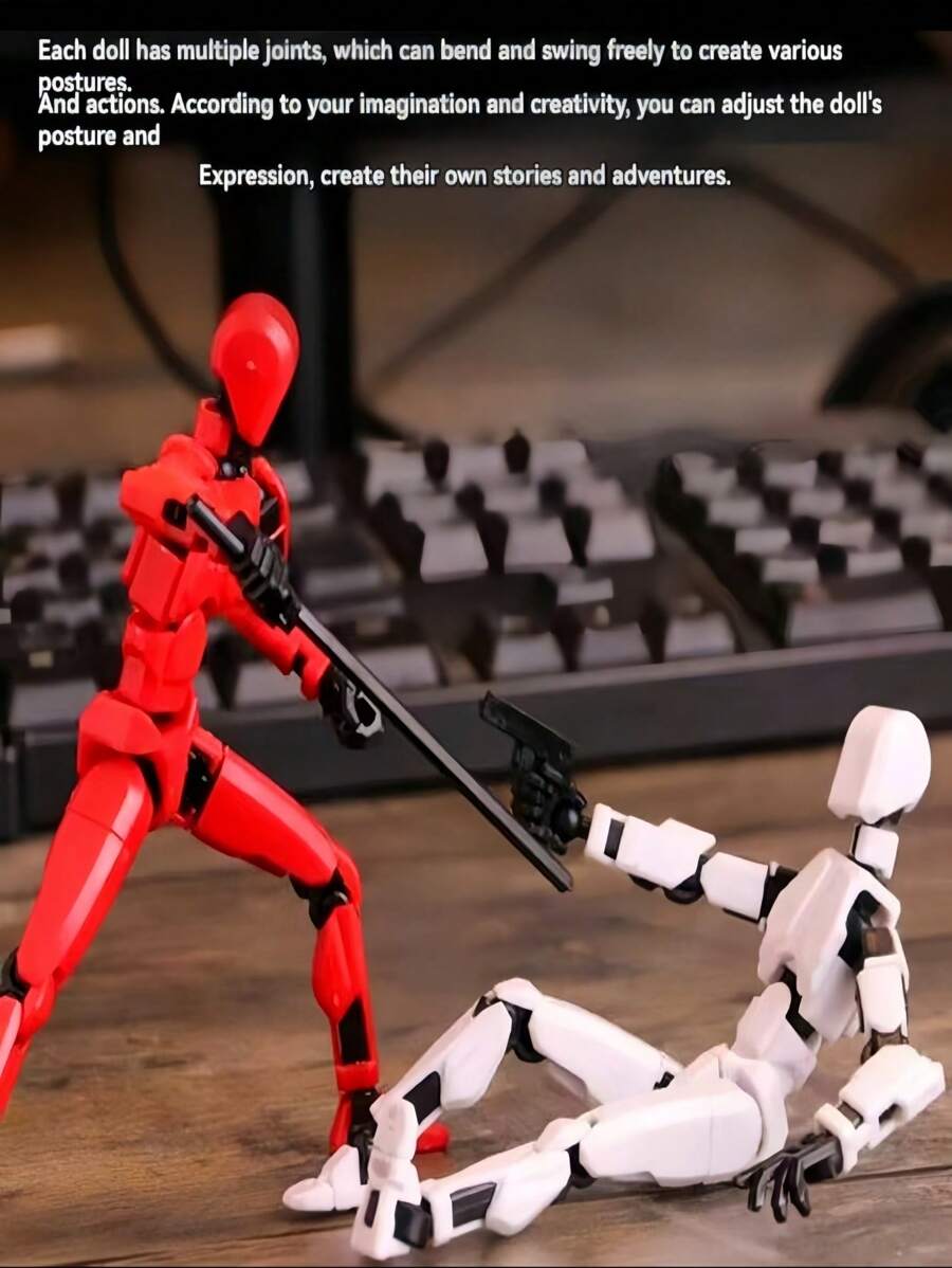 T13 Action Figure Assembly Model-Multi-Jointed Movable Robot, 3D ...