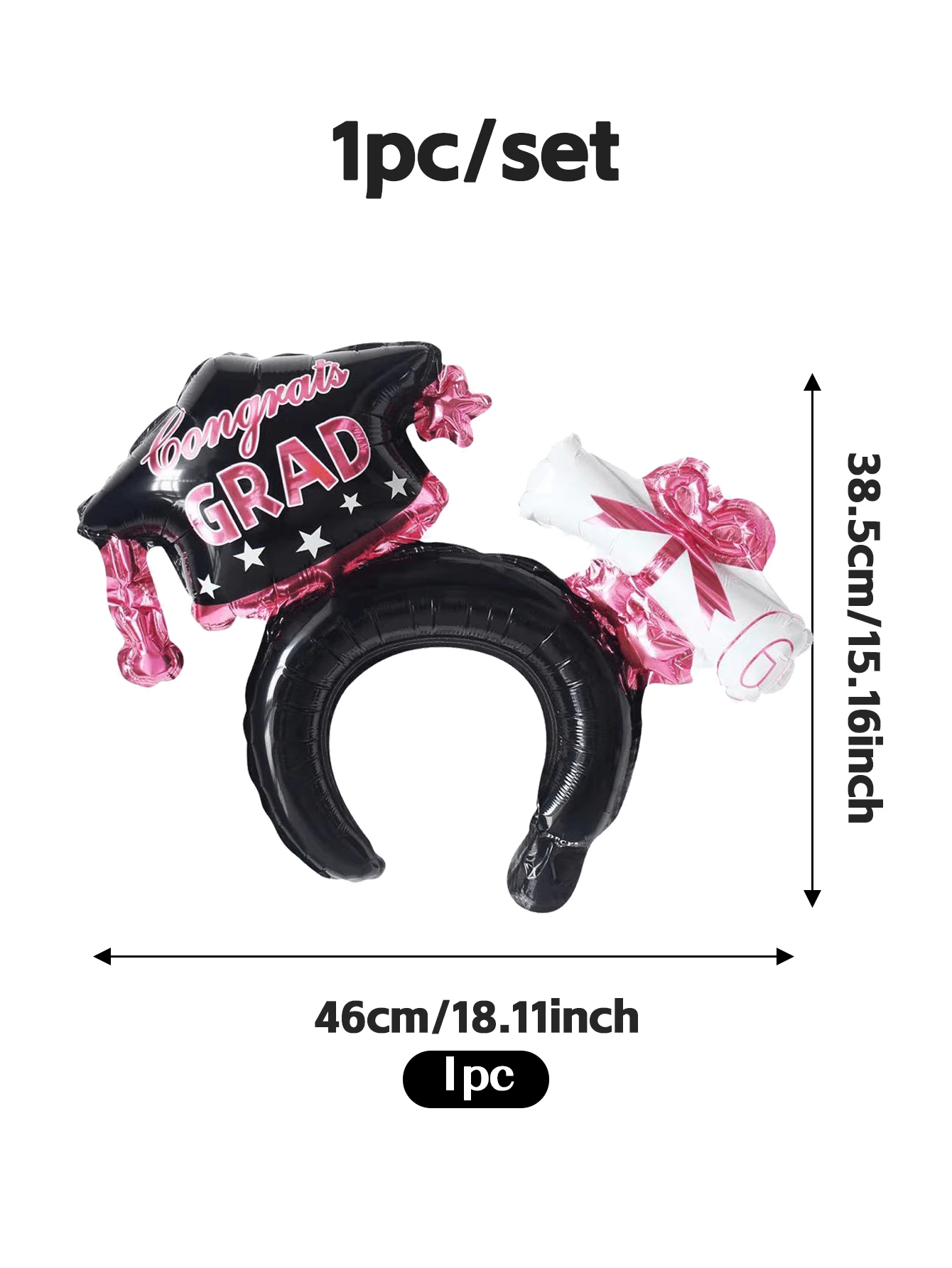 Graduation Season Congratulate Grad Balloon Headband, Graduation Party ...