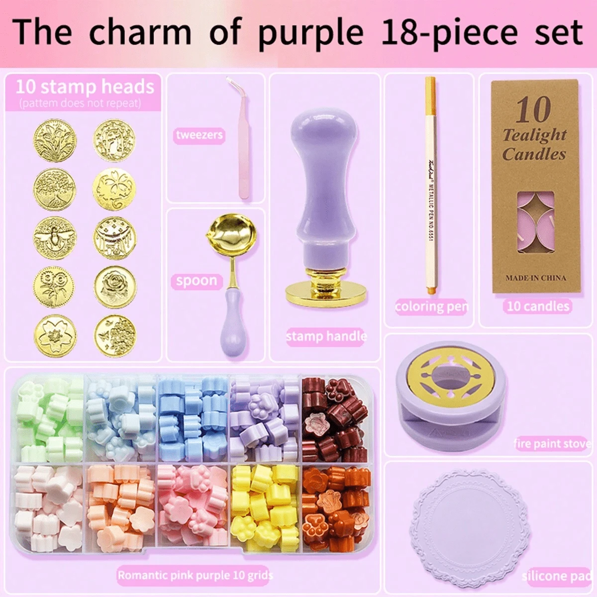 1 Set Fire Paint Wax Pellets Set,Melting Furnace Wax Pellet Set, Kit ...