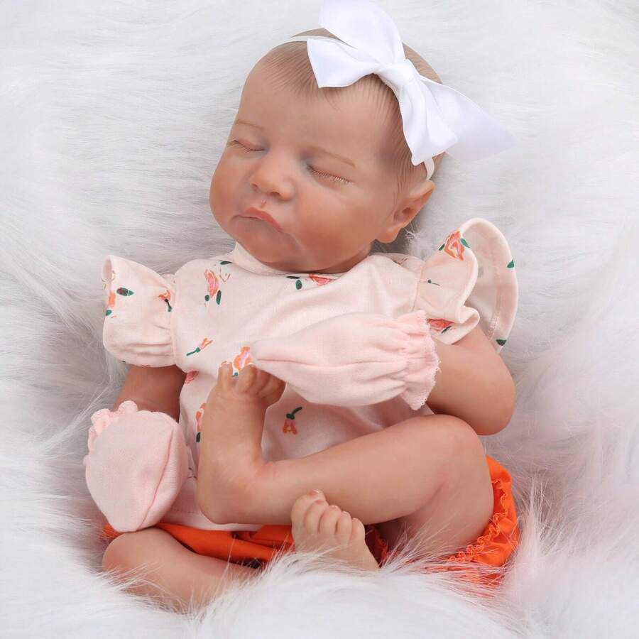 Reborn Baby Dolls Girl - 18 Inch Realistic Newborn Full Body Vinyl ...