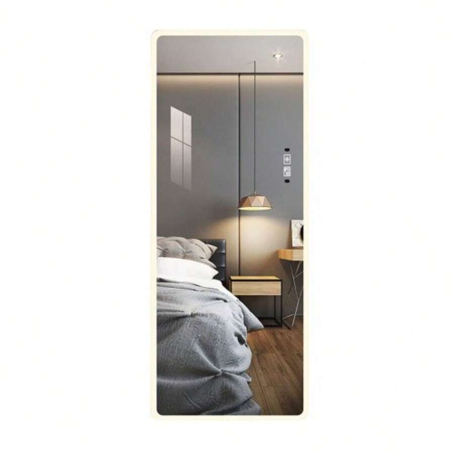 Full-Body Lighted Vanity Mirror LED Mirror Wall-Mounted Mirror Smart ...