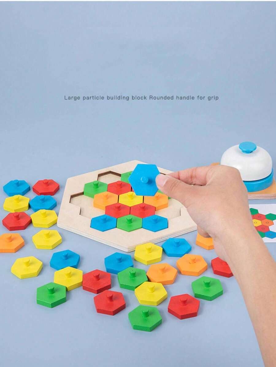 Children's Logic & Reasoning Game - Pentagonal Matching Blocks For 2 ...