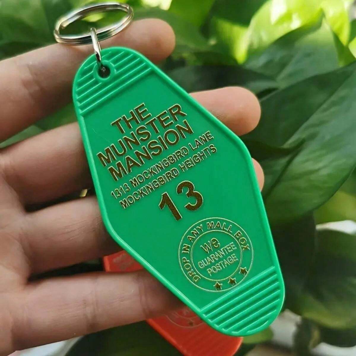 5pcs Acrylic Vintage Hotel Keychain Set, Room 13 Keyring, Hotel Room ...