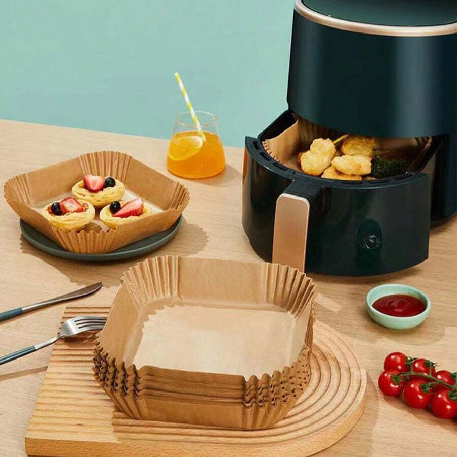 Square Air Fryer Parchment Paper, Household Oven & Air Fryer Baking ...