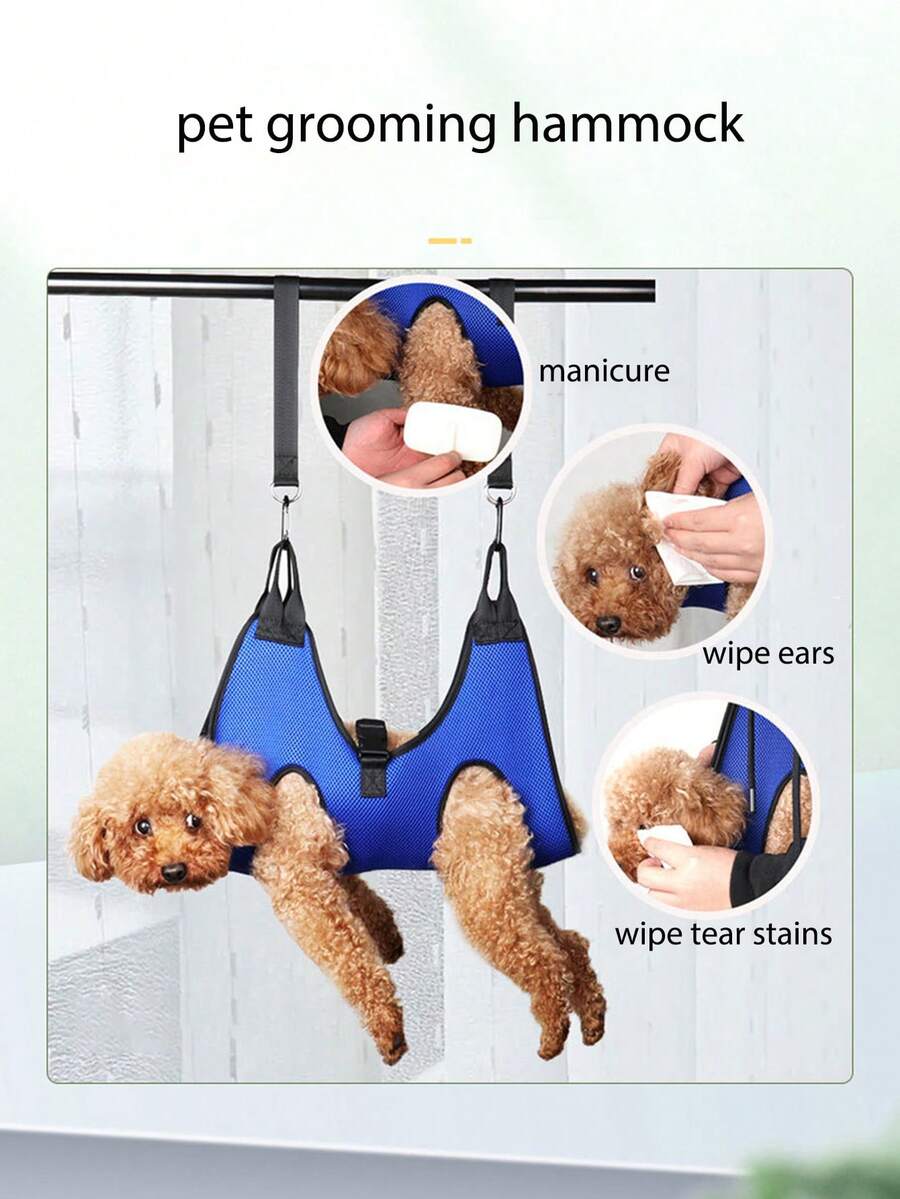 Pet Grooming Hammock Cat Nail Clipper Restraint Teddy Feeding Medicine ...