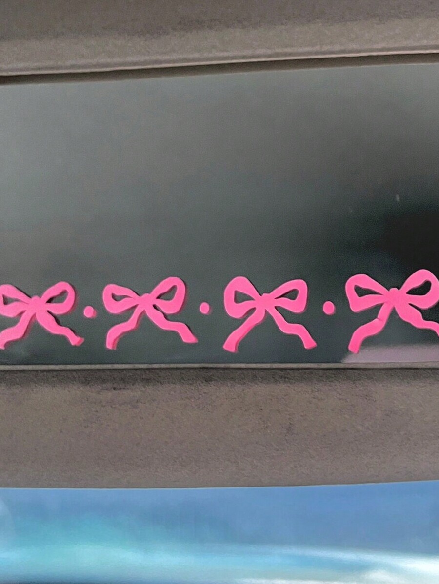 4pcs/Set Bow Mirror Decal, Car Sticker, Mirror Sticker, Mirror Decal ...