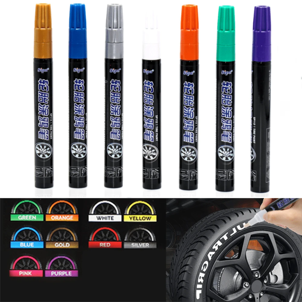 Zhongbai Tire Pen Is Not Easy To Fade, Graffiti Depicts Tire Decoration ...