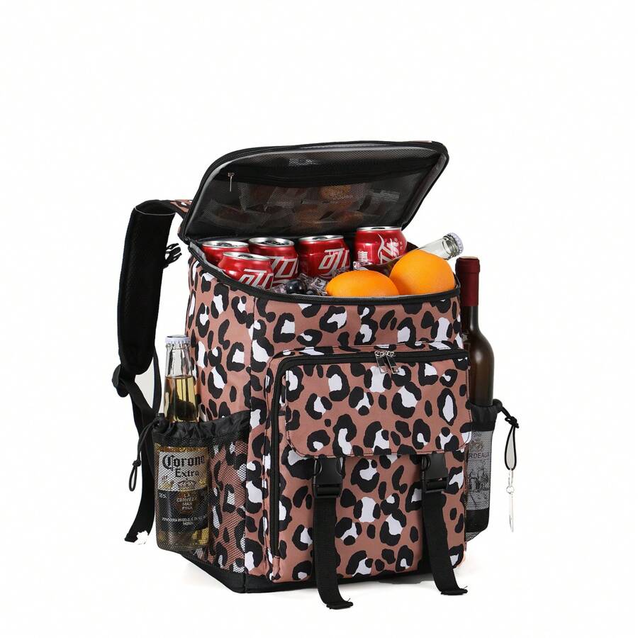 Camping Cooler Backpack Soft Backpack Coolers Insulated Leak Proof ...