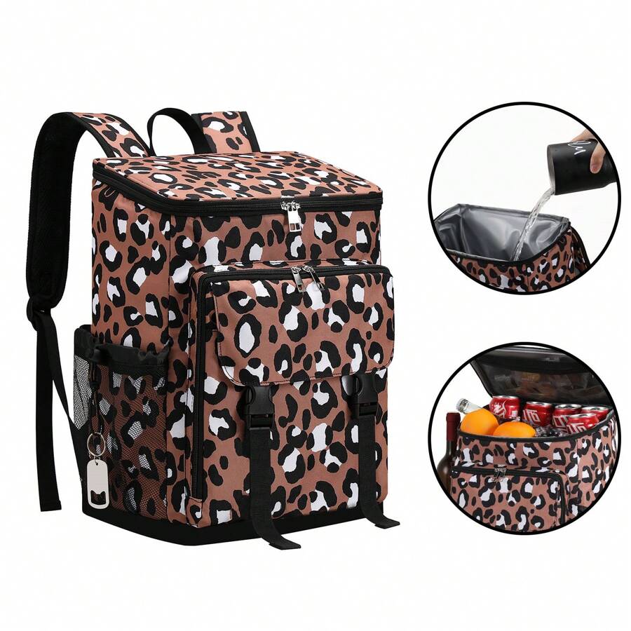 Camping Cooler Backpack Soft Backpack Coolers Insulated Leak Proof ...