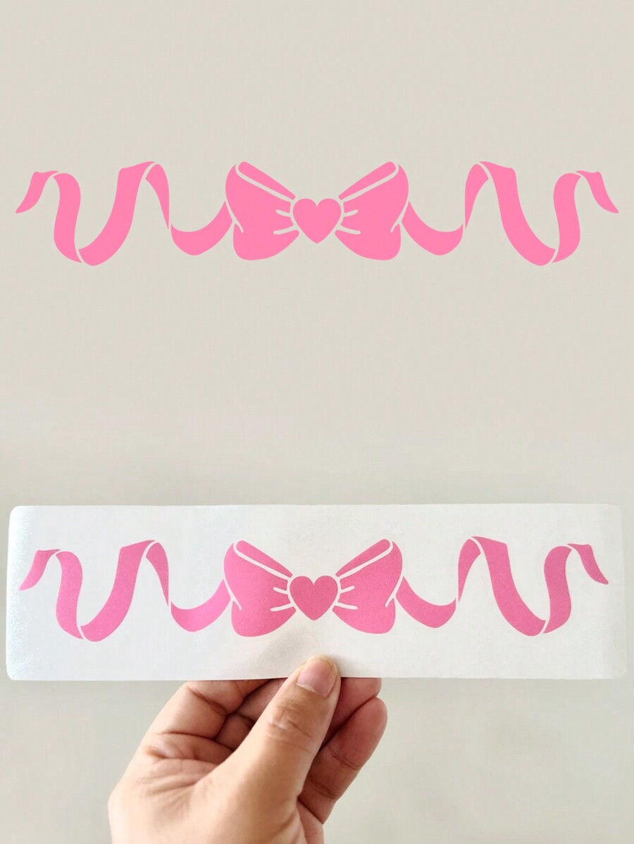 Ribbon Bow Car Decal - Cute Car Decal Car Window Bow Sticker Girly Car ...