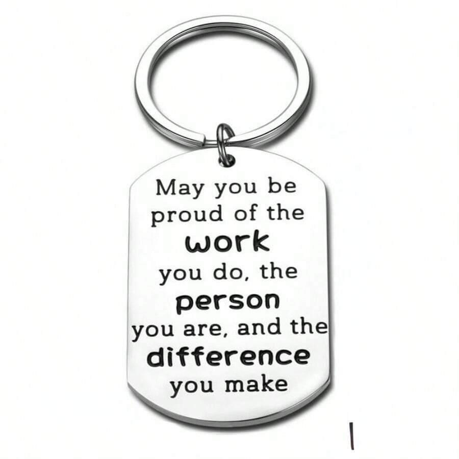 1pc Motivational Keychain For Co-Workers - Employee Appreciation Gift ...
