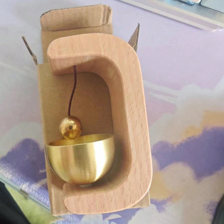 Dopamine Bell Magnet Into The Door To Remind The Bell Bell Copper Bell ...