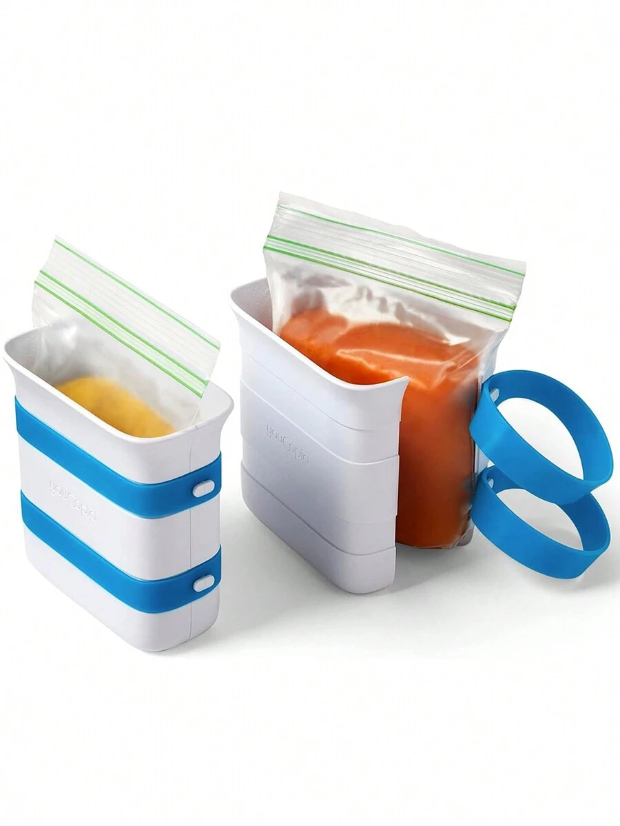 1pc Freezeup Freezer Food Block Maker - Meal Prep Bag Container ...